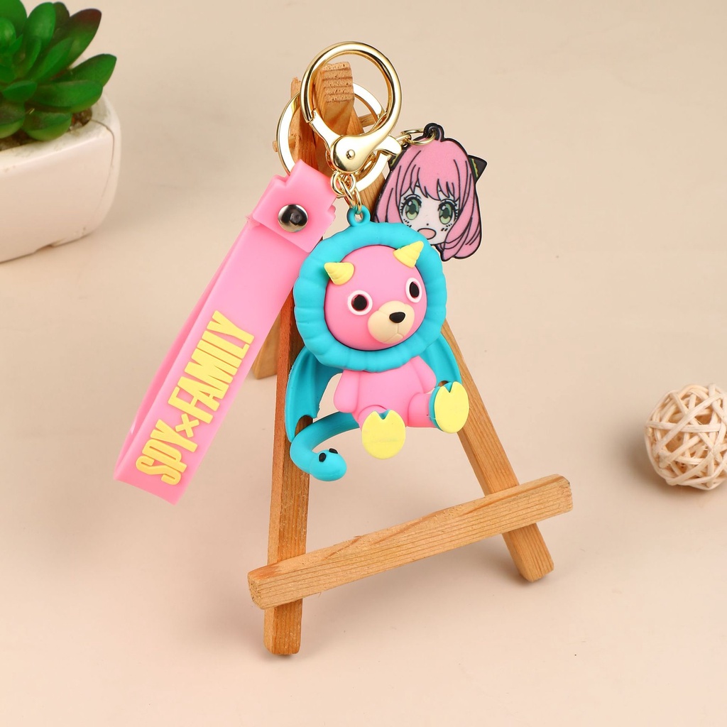 พวงกุญแจ PVC แบบนิ่ม จี้การ์ตูนอนิเมะ SPY×FAMILY Anya Forger bear ...