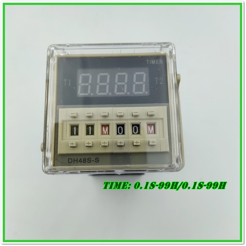 TYPEDH48S-S DIGITAL TIMER TWIN ทวินไทเมอร์ DIN48x48MM. TIME RANGE 0.1S ...
