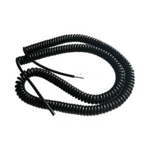 สายเคเบิล แบบ Spiral Spring Cable ขนาด 2core, 1.0 Sqmm. ยืดออก 8ม. ...