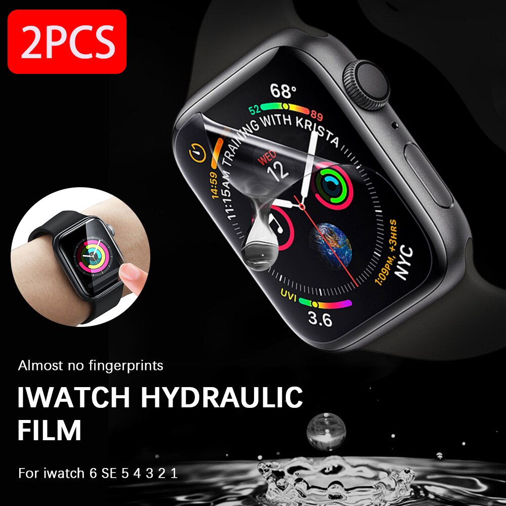 ฟิล์มไฮโดรเจลกันรอยหน้าจอ 6 44 มม. สําหรับ Iwatch Series 5 4 3 2 1 40 ...