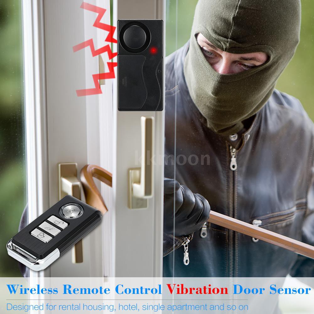 Wireless Remote Control Vibration Alarm Home House Security Door Window ...
