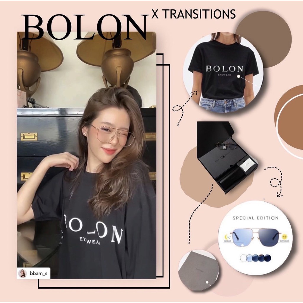 Bolon Warren BJ7097 กรอบแว่นแบรนด์เนม โบลอน แว่นสายตา แว่นกรองแสง ...