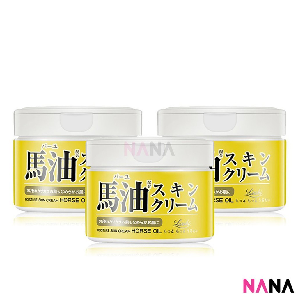 Loshi Moist Aid Hokkaido Horse Oil Skin Cream Moisture Whole Body ...