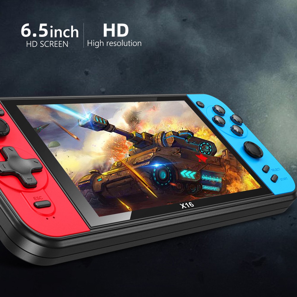 เกมคอนโซล：X16 6.5 inch Retro Video Game Console layer Handheld Gaming ...