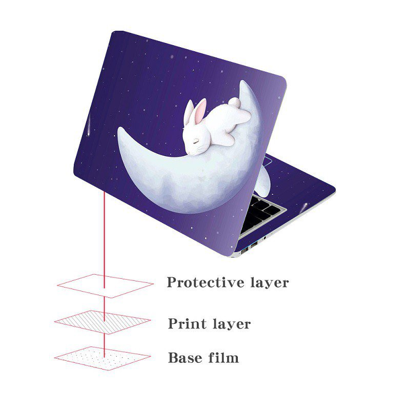 ★Free Keyboard Film★Universal 2 Pcs Cute Laptop Sticker Skin Cover for ...