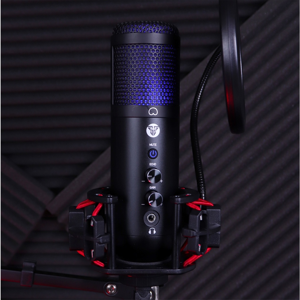 ไมโครโฟนพร้อมขายึดโต๊ะ FANTECH Leviosa Microphone MCX01 A Professional ...