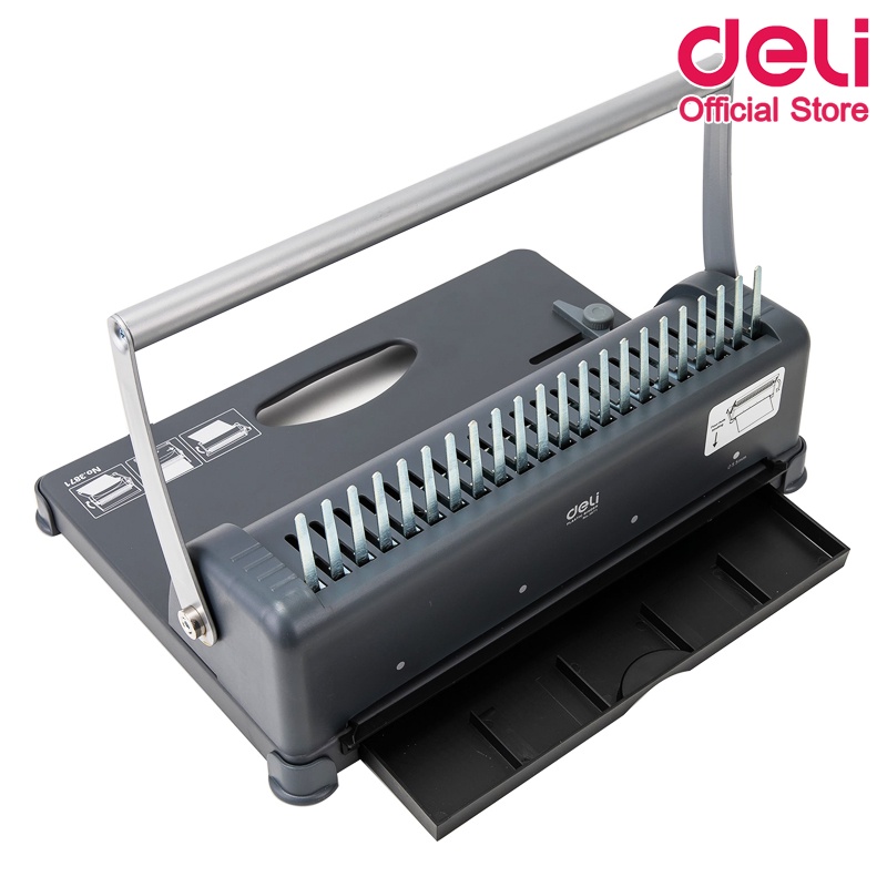 Deli 3871 Binding Machine เครื่องเข้าเล่มเอกสาร สั้นกระดูกงู สินค้ารับ ...