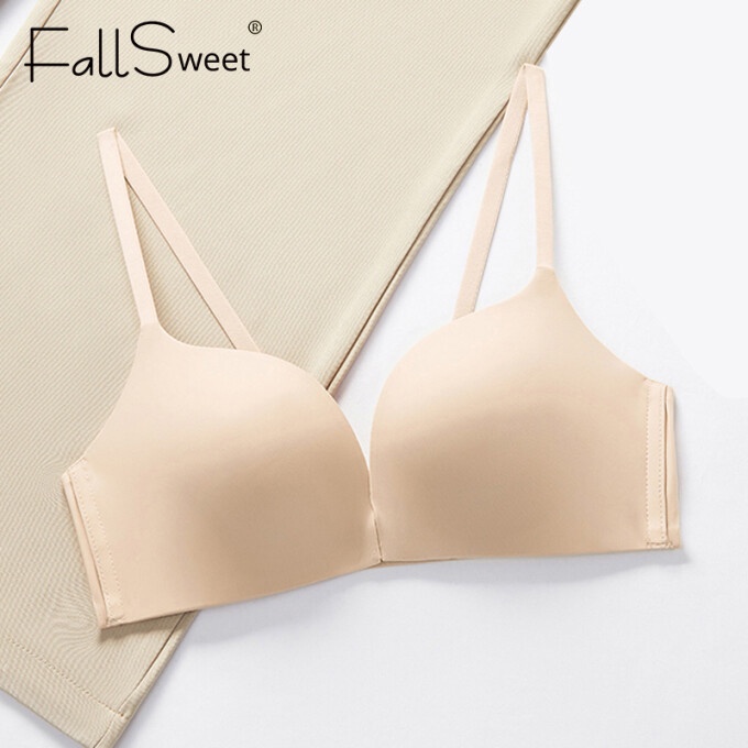 Fallsweet ชุดชั้นใน Backless Bra ตะขอหน้า บราดันทรง ไร้รอยต่อ ไร้รอยต่อ ปิดด้านหน้า เปิดหลัง ...