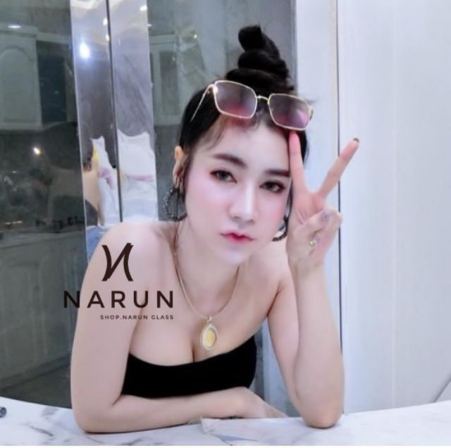 ค่าจัดส่งถูก รุ่นNn10 แว่นกันแดดทรงสี่เหลี่ยม งานทูโทน - buugurt - ThaiPick
