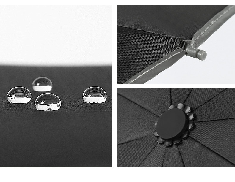 1012K Windproof Automatic Fold Inverted Umbrella With LED Flashlight ...