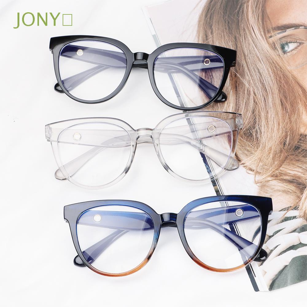 JONY???? Women Men Eyeglasses Vintage Ultra Light Frame Anti-Blue Light ...