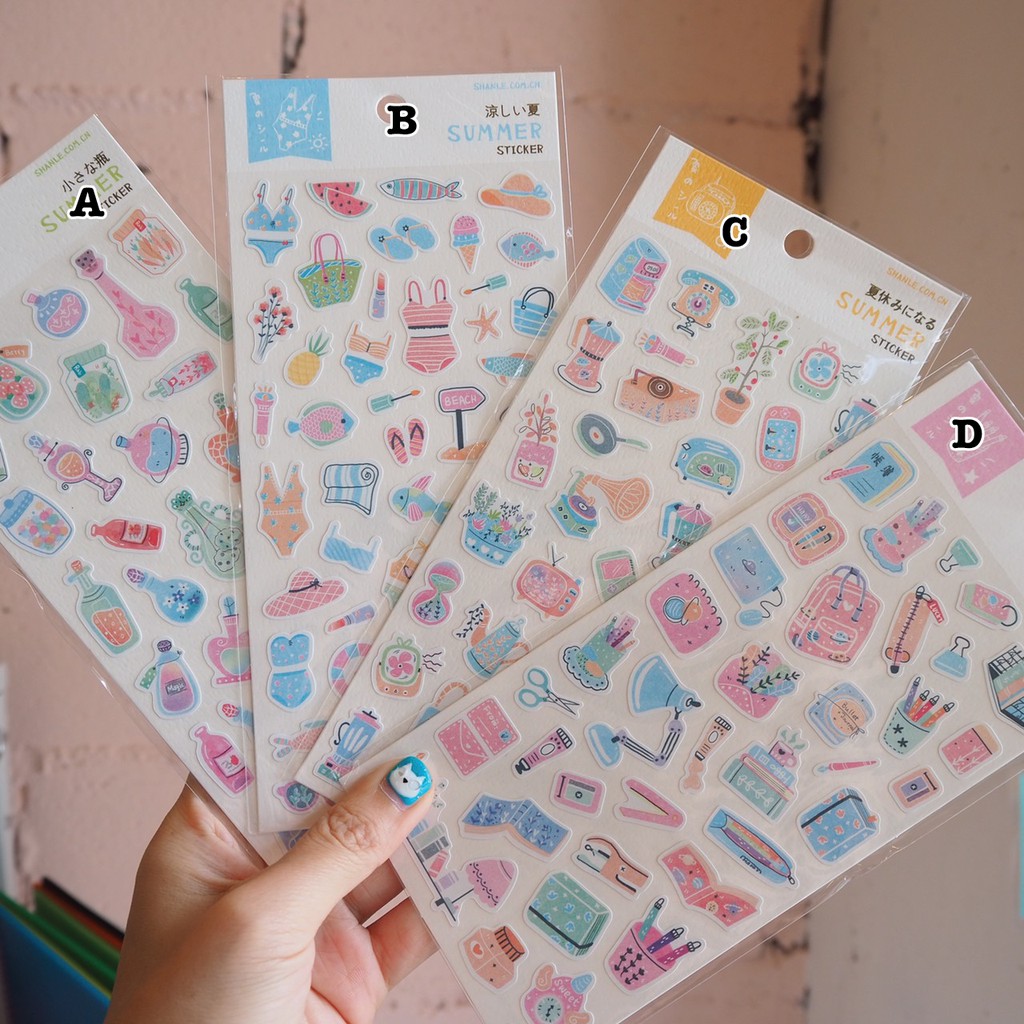 สติกเกอร์ imported sticker set สัตว์ขอบทอง - nukoyshop.shop - ThaiPick