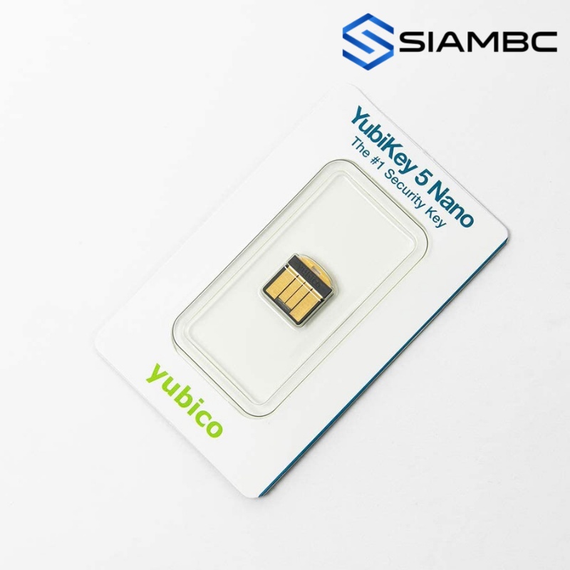 YubiKey 5 Nano FIDO U2F FIDO2 Yubico Security Key 2FA ป้องกันการแฮก ...