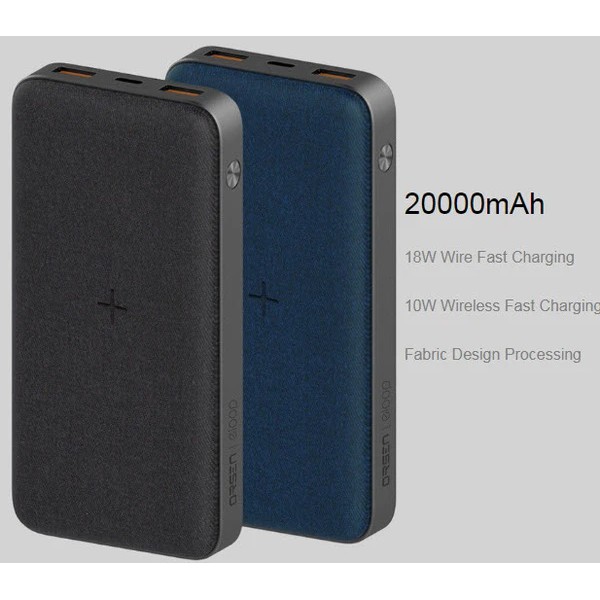 Eloop EW40 แบตสำรองชาร์จไร้สาย 20000mAh QC3.0 | PD 18W Wireless Power ...