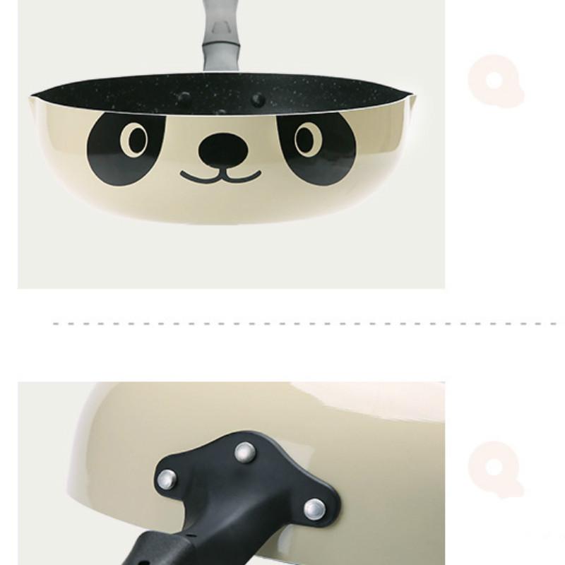 Cute Panda Non Stick Pan Granite Stone Fry Pan Induction Pot Cooking ...