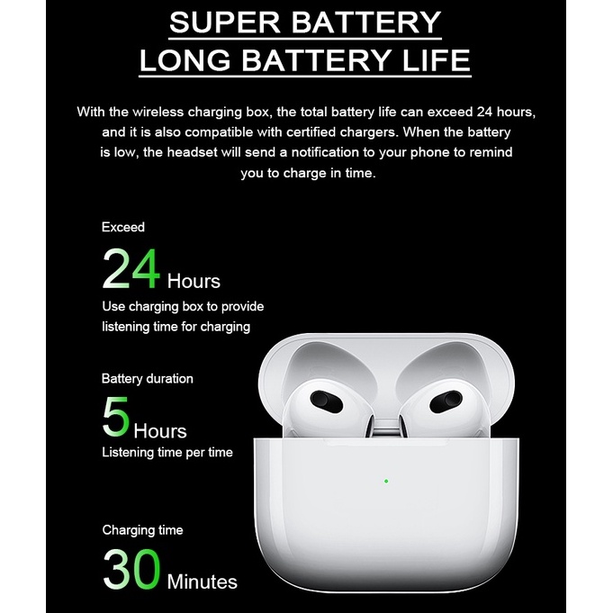 New Inpods 3 รุ่นใหม่ล่าสุด2021 11 เปลี่ยนชื่อได้ มี Gps การชาร์จแบบไร้ ...