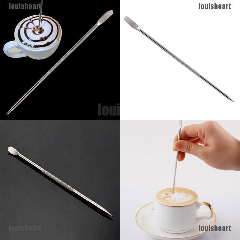 Fancy Stitch Coffee Latte Art Needle Hook Home Kitchen Tools ...