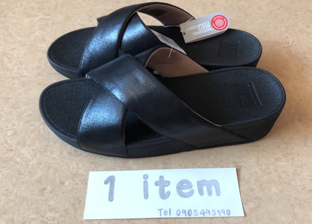 Fitflop size 8 womans shoe lulu cross glitz slide - 1item - ThaiPick
