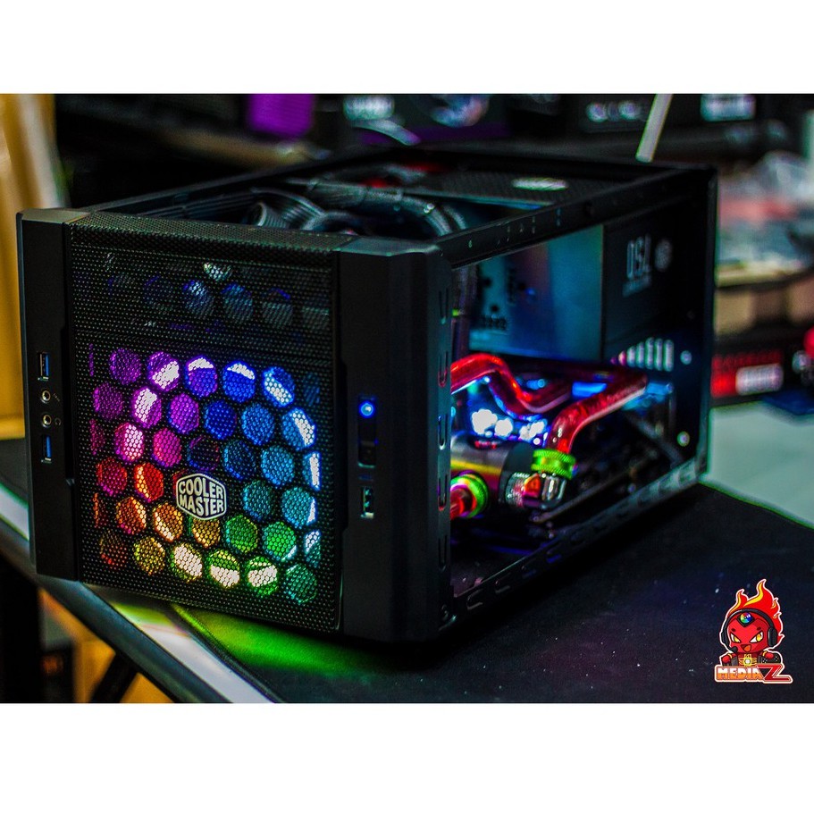 Mediaz คอม mini ใส่ชุดน้ำเปิด AMD Ryzen 5 Elite MINI ITX Small x Liquid ...