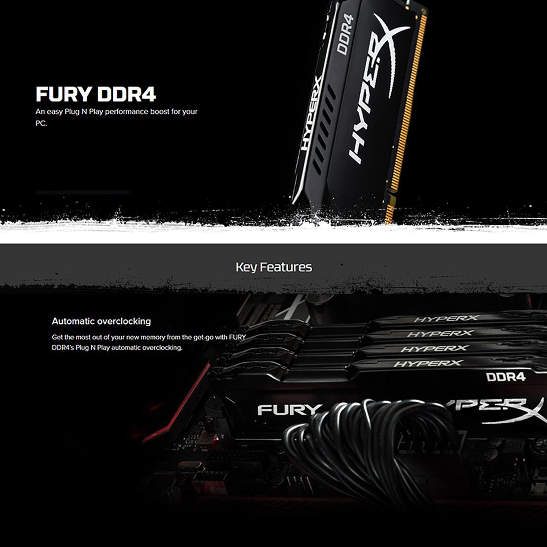 PC Now ) โมดูลหน่วยความจําสําหรับ Kingston Hyperx Fury Ddr 4 8gb ...