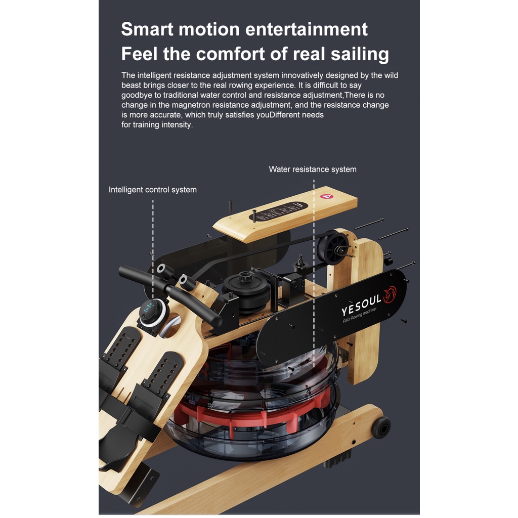 Xiaomi Yesoul Rowing Machine R40S เครื่องกรรเชียงบก เครื่องออกกำลังกาย ...