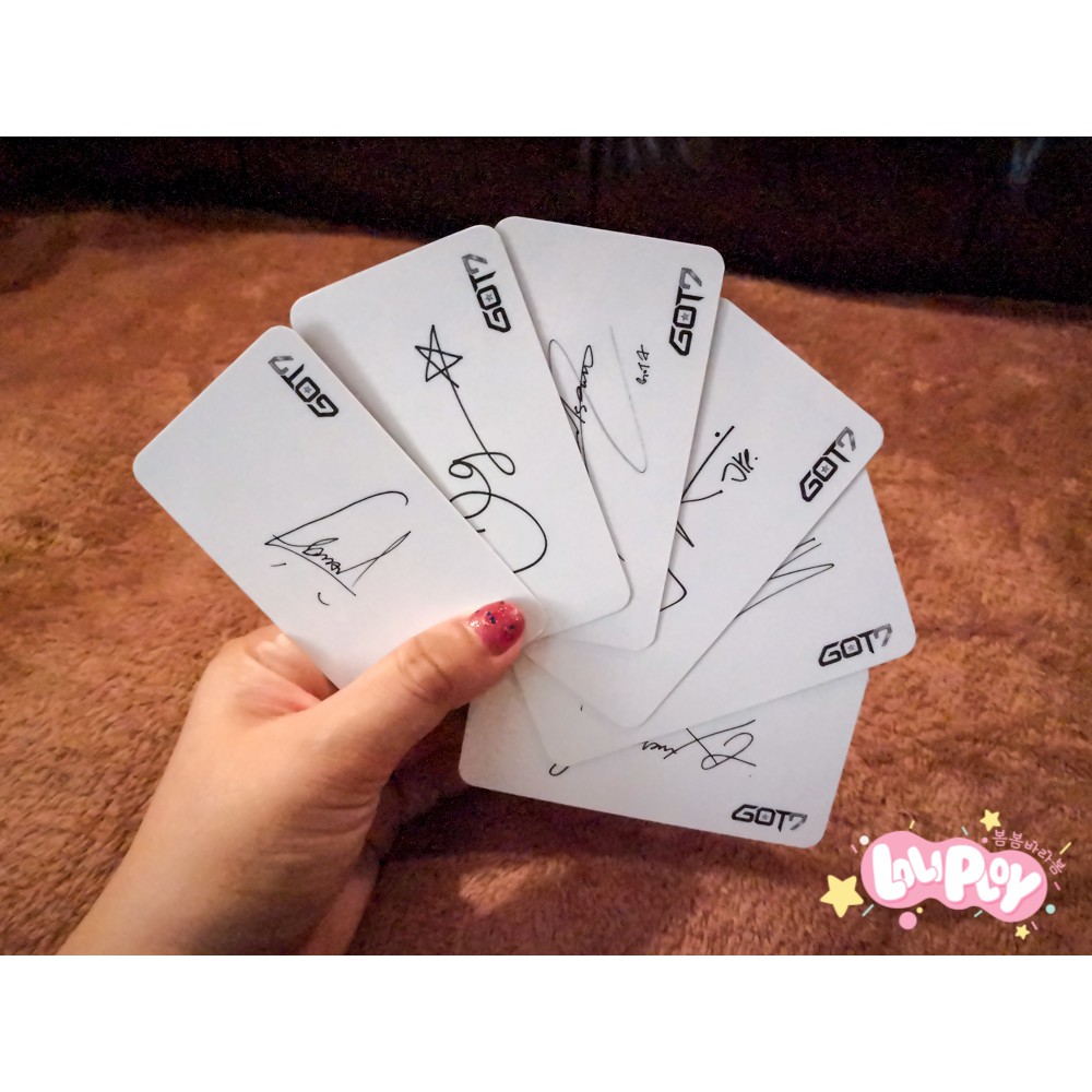 ส่งต่อ GOT7 GOTLOVE MARK SIGNATURE ALBUM + Photocard Chip Jackson ...