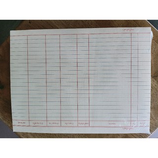 !!มาใหม่ 30 สค. ใบสต็อคการ์ด ใบลงบันทึกสินค้าคงคลัง stock card แพ็ค 100 ...