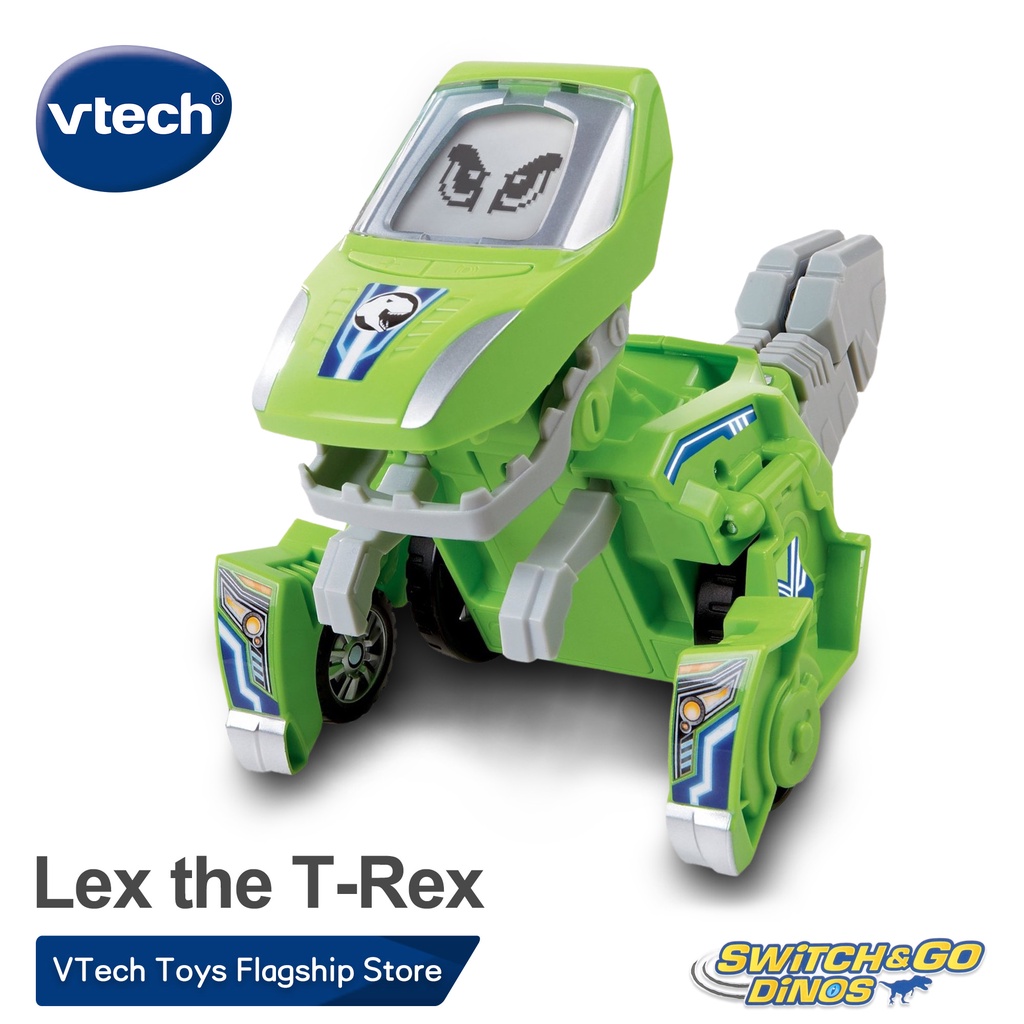 VTech Lex the T-Rex Switch and Go Dinos Dinosaur Toys Vehicle Toys LCD ...