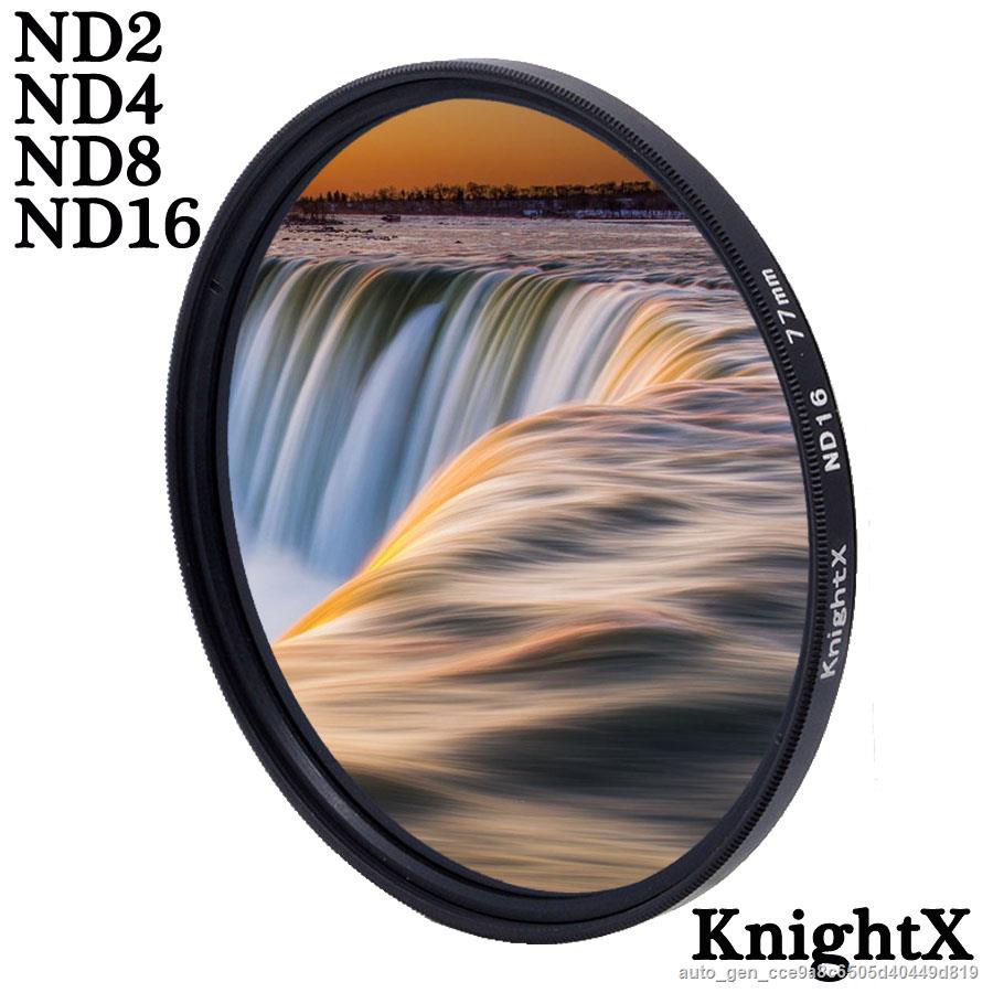 KnightX ND FILTER ND4 ND8 ND16 For canon nikon d80 700d light d5100 60d ...