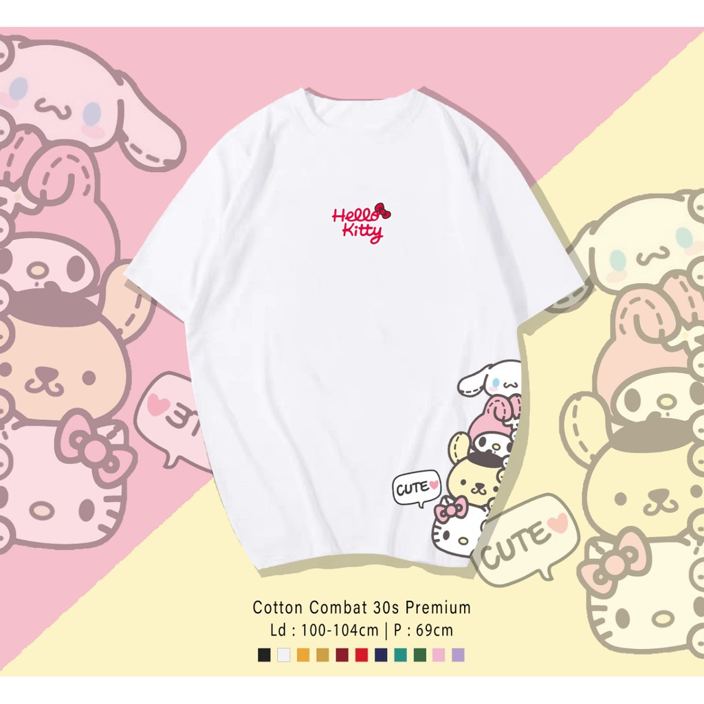 ชุดนอนพิมพ์ลาย Hello Kitty Cloudy สามารถเข้าได้สําหรับเด็กและครอบครัว ...