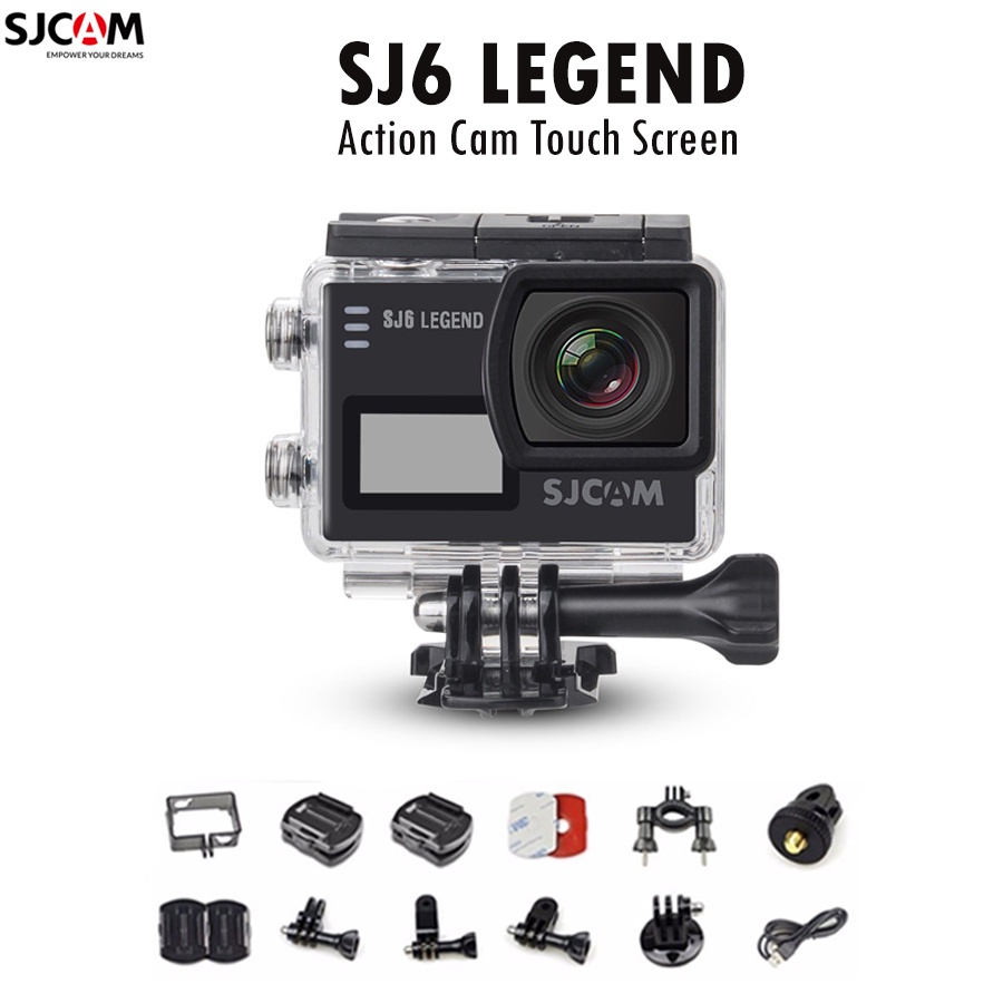 SJCAM SJ6 LEGEND 4K 24fps Touch Screen/ LCD 2.0" Action Camera | Shopee ...