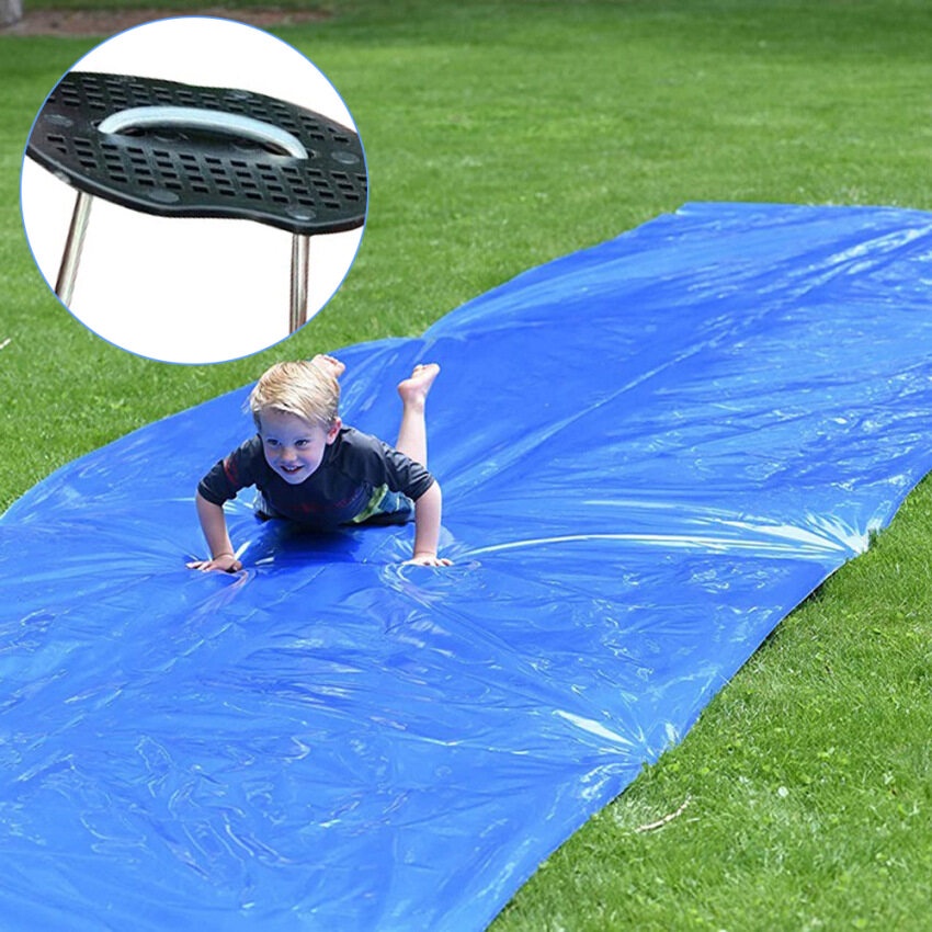 8M Surf Water Slide Mat Lawn Water Slide For Children Summer Pool Games ...