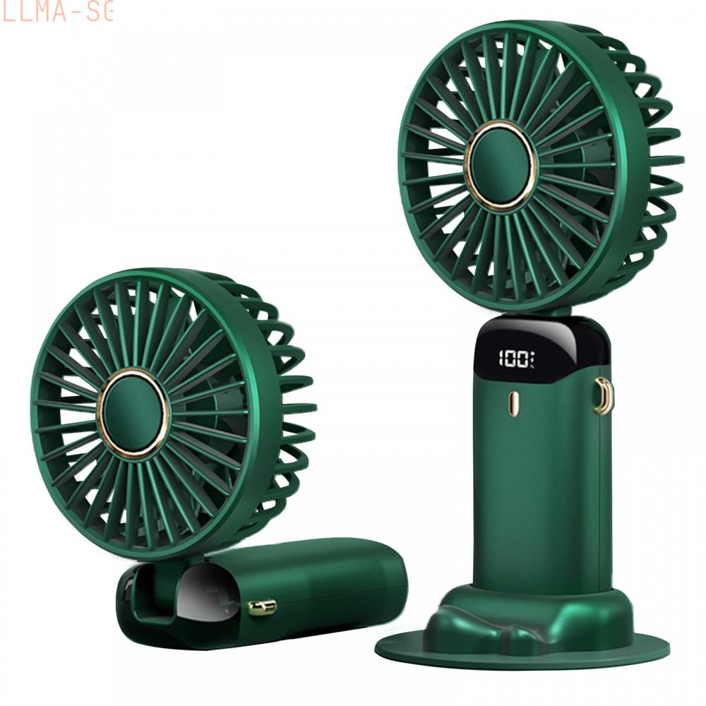 New Leyou buckle pocket fan handheld colorful light rechargeable mini ...