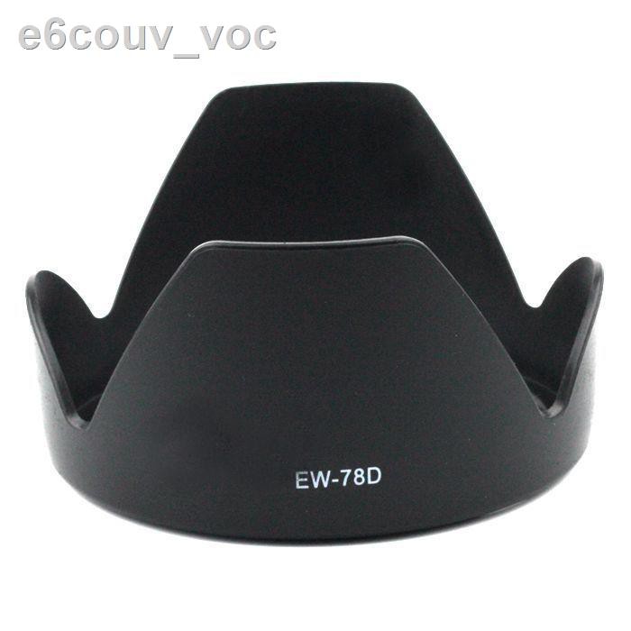 ราคาถูก ﹉♈Canon 70D 80D 60D 760D Camera 18-200 Lens Hood EW-78D Accessories SLR 72mm - e6couv ...