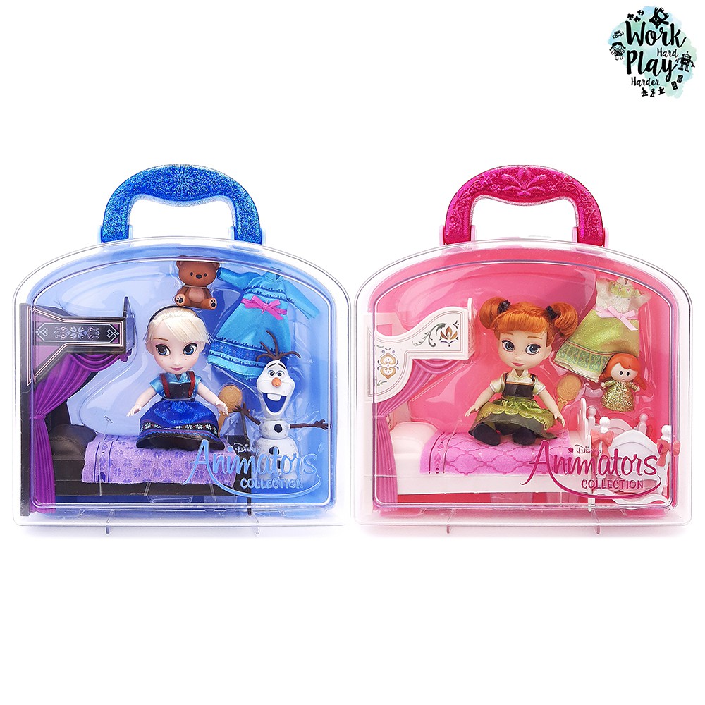 Disney Animators Collection Elsa & Anna Mini Doll Play Set | Shopee ...