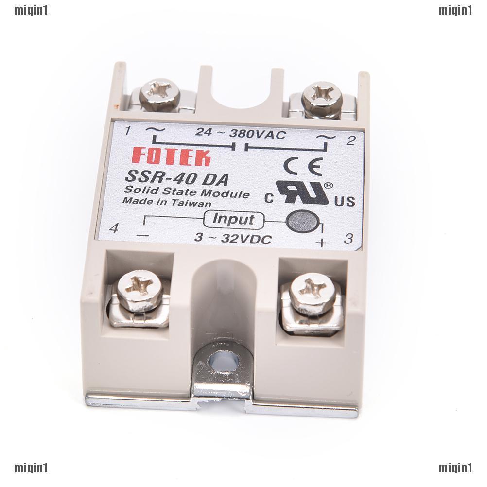 $TH Industrial Solid State Relay SSR 40A with Protective Flag SSR-40DA ...
