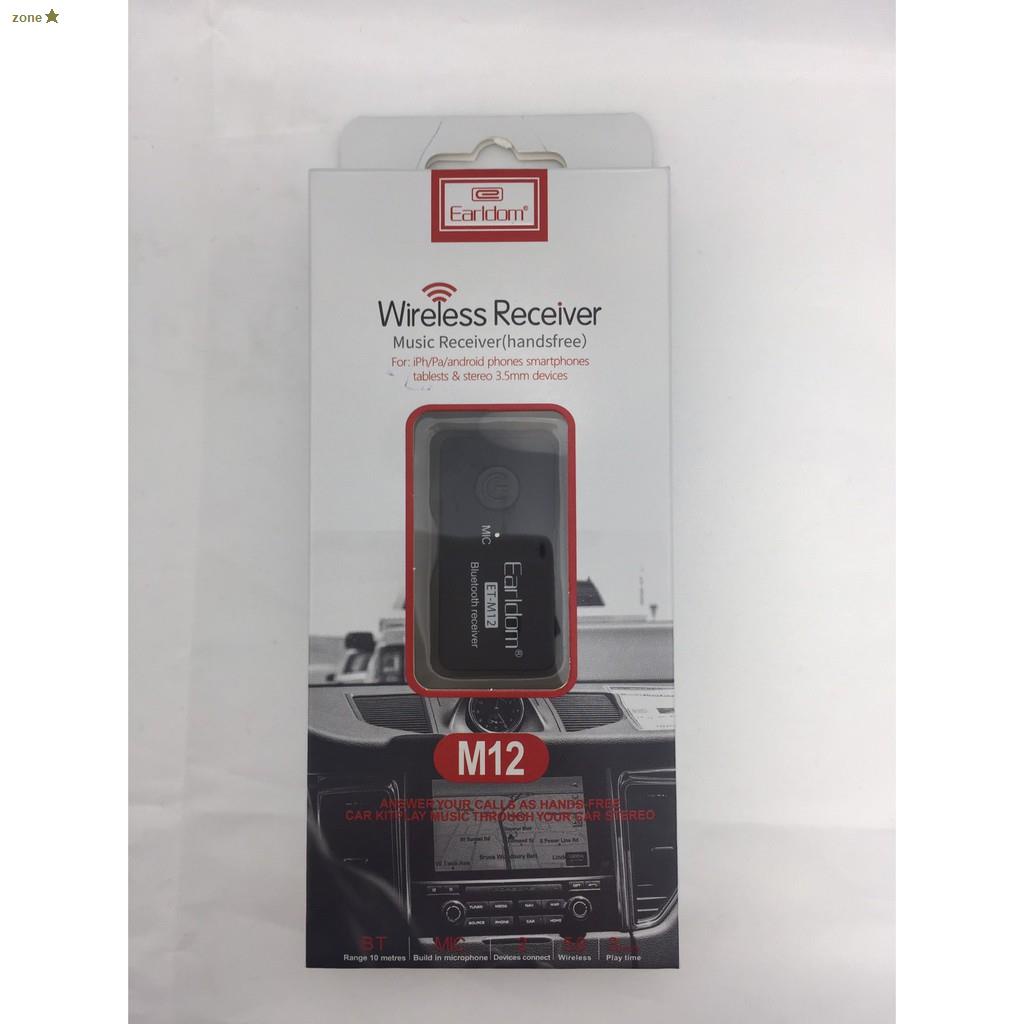 zone(ของแท้ 100) Earldom M12 อุปกรณ์รับสัญญาณบลูทูธ Car Bluetooth music Receiver - zone7shop ...