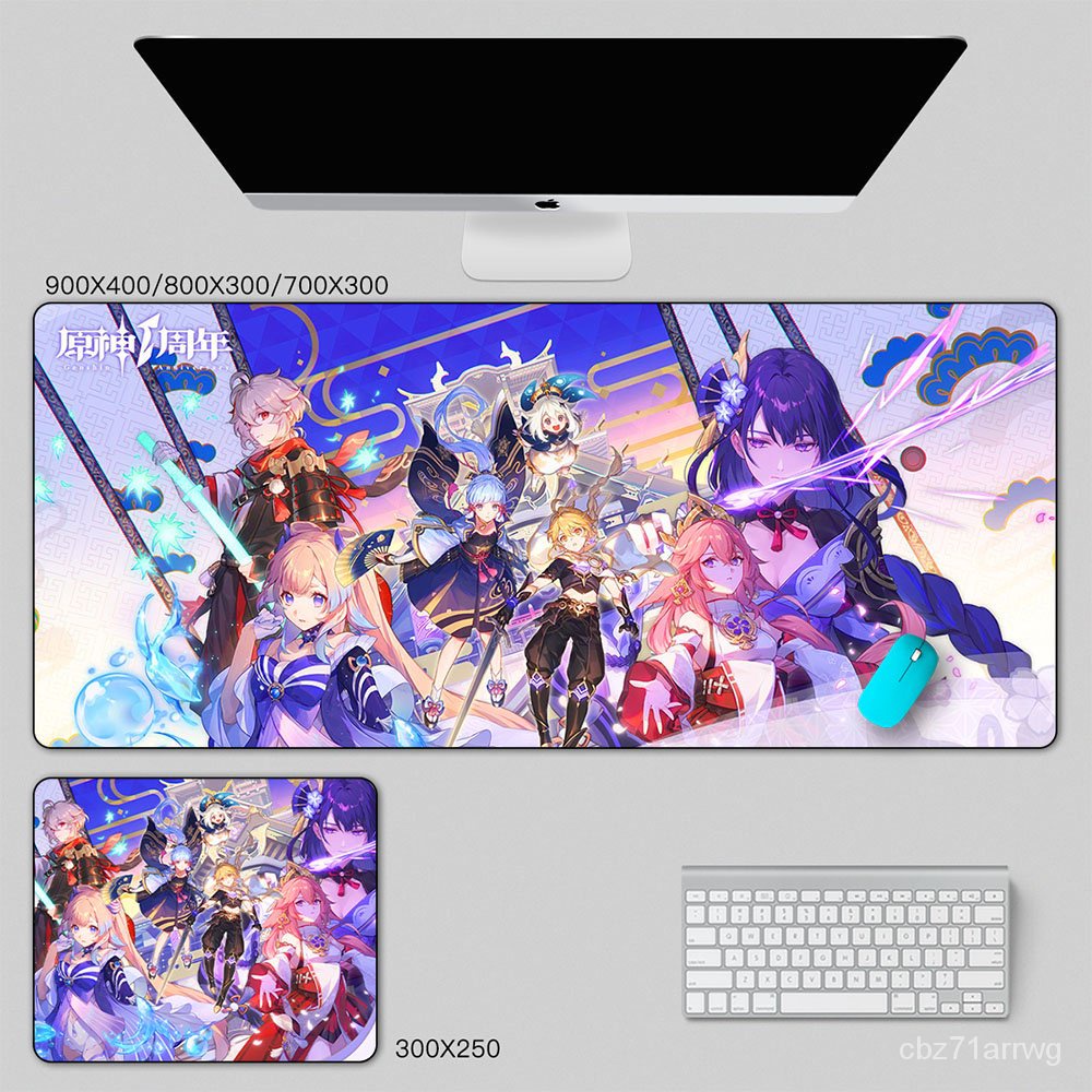 ☋Genshin Impact Yuanshen Raiden Shogun shadow Anime Yuanshen Oversized ...