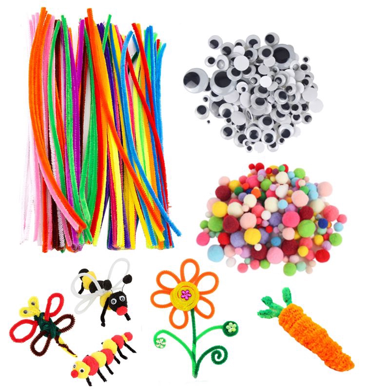 ღღ500Pcs DIY Activities Pipe Cleaners Ornament Making School Projects ...