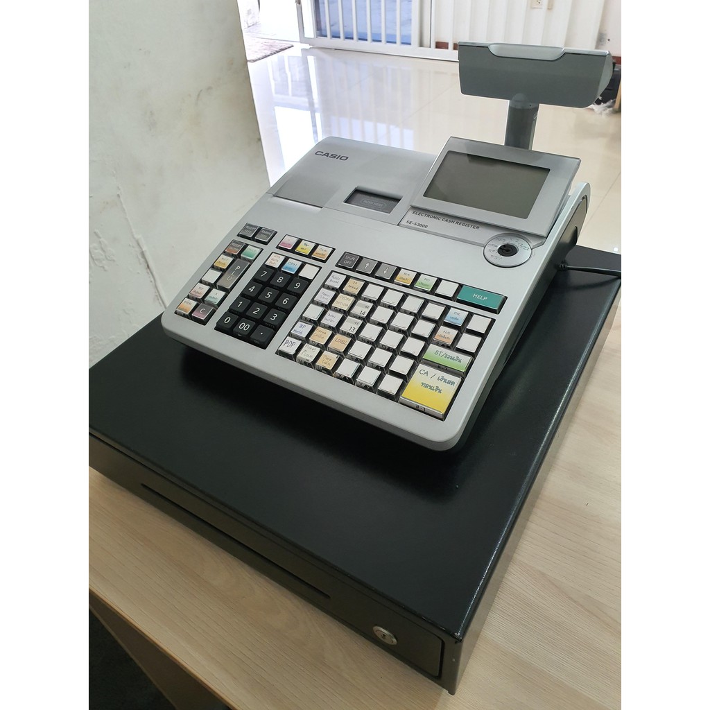 เครื่องบันทึกเงินสด Casio รุ่น SE-S3000 มือสอง | Shopee Thailand