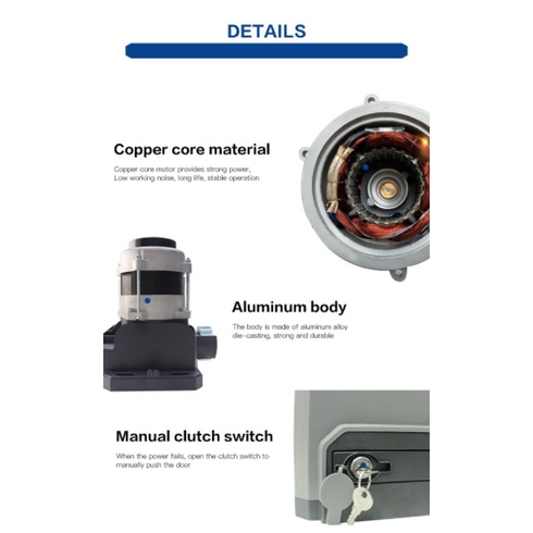 AutoGateTH มอเตอร์ประตูรีโมทประบบAC FORTE-1000ACLทำงานนุ่มนวลรัยน้ำหนัก ...
