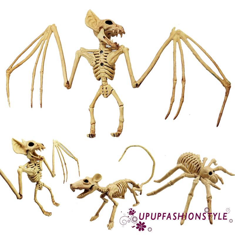 Up[]-Halloween Skeleton Decoration, Spider/Rat Skeleton Plastic Bones ...
