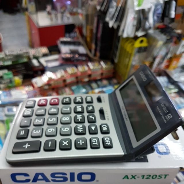 Casio AX-120ST เครื่องคิดเลขตั้งโต๊ะหน้าจอปรับระดับ 12หลัก ของใหม่ ของแท้ - heresure - ThaiPick