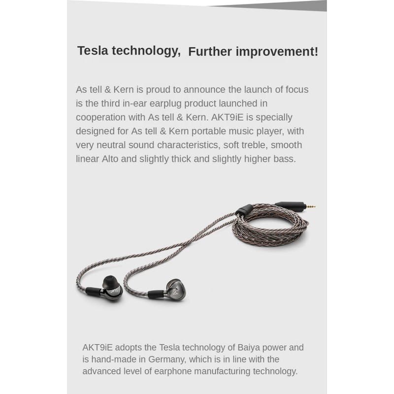 New DIY AstellampKern AK T9iE Dynamic flagship HiFi earbuds Earphones ...