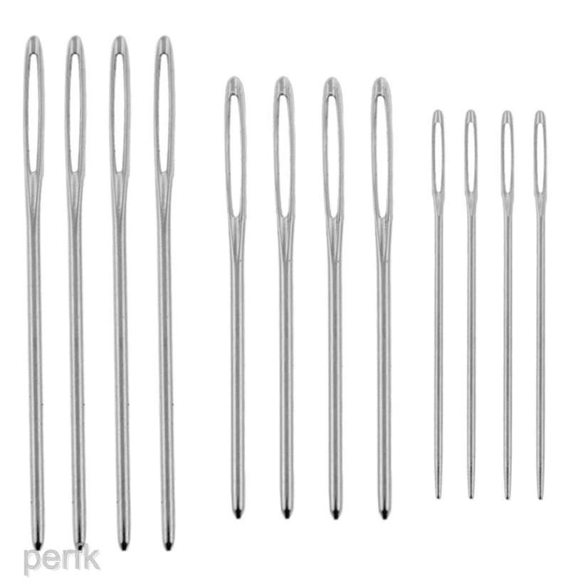 Hand Sewing Knittng Needles in Clear Storage Tube Embroidery Craft ...