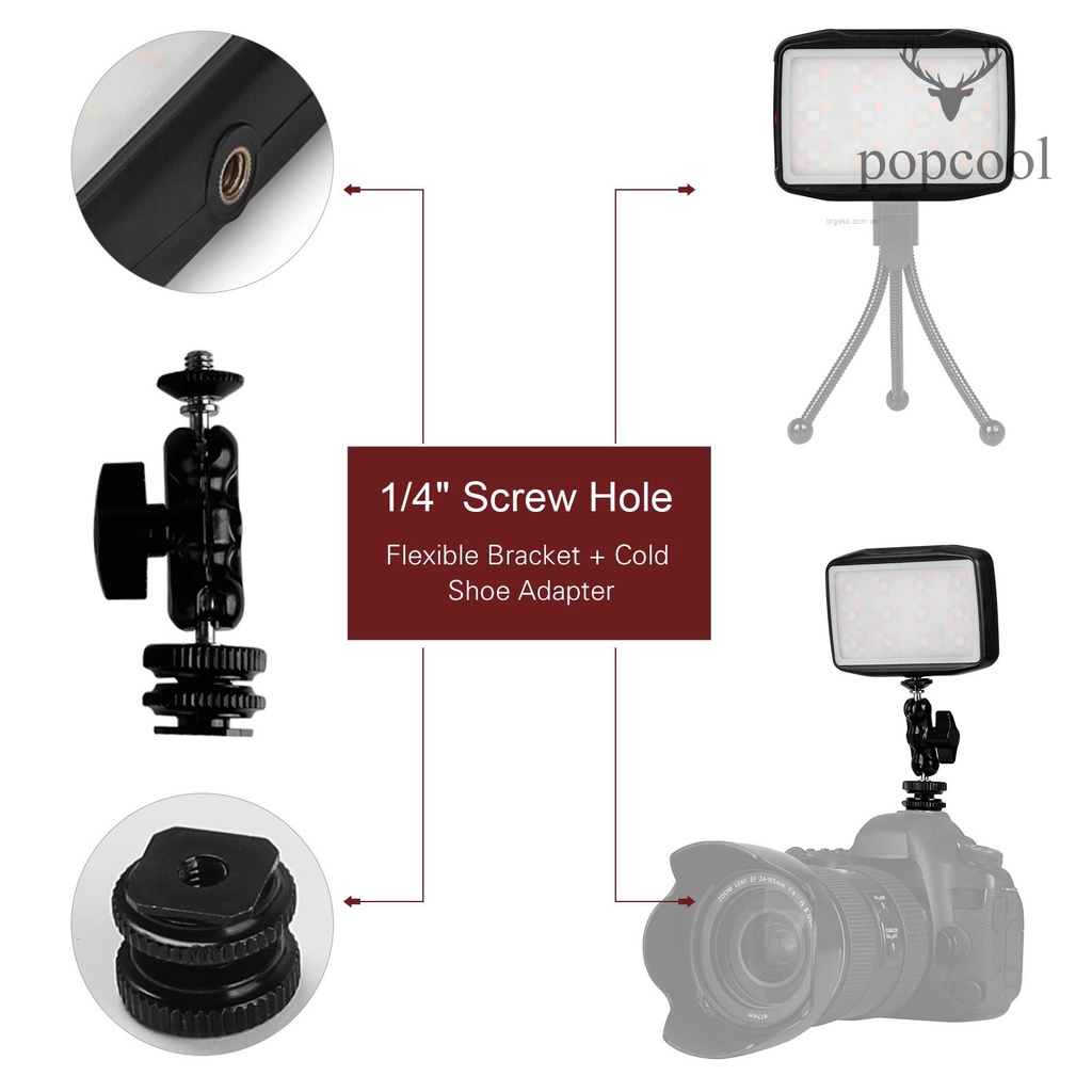 [Pop]Falconeyes F7 ไฟ LED ขนาดมินิ RGB ควบคุมด้วยแอพแม่เหล็ก 2500K ...