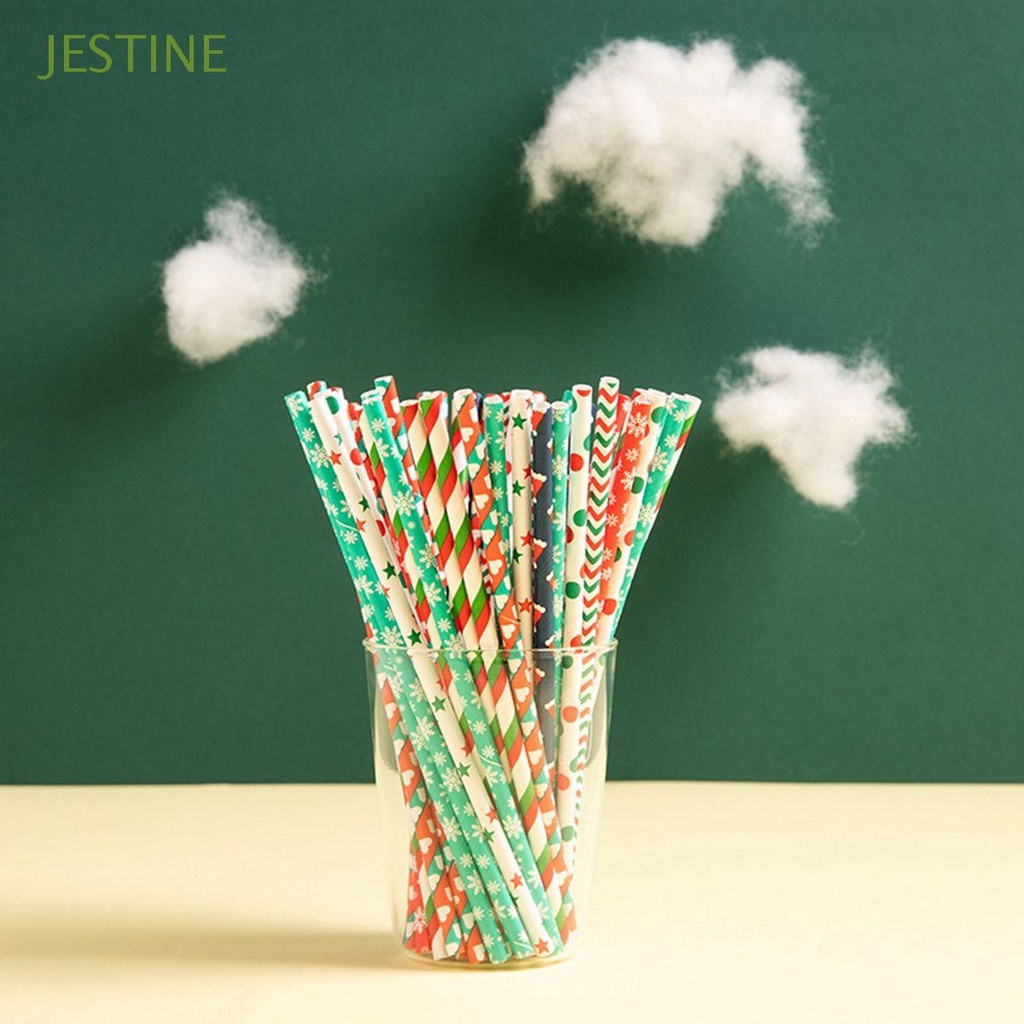 Jestine หลอดดื่มสําหรับตกแต่งปาร์ตี้คริสต์มาส 25 ชิ้น - jestine.th ...
