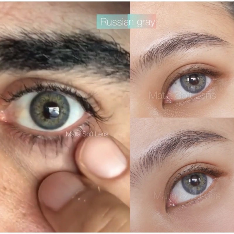 Russian gray คอนแทคเลนส์นำเข้า รายปี 390.- มีค่าสายตา | Shopee Thailand