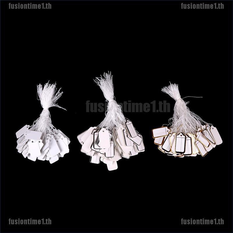 [Fusion] 100X Labels Tie String Strung Price Tickets Jewelry Watch ...