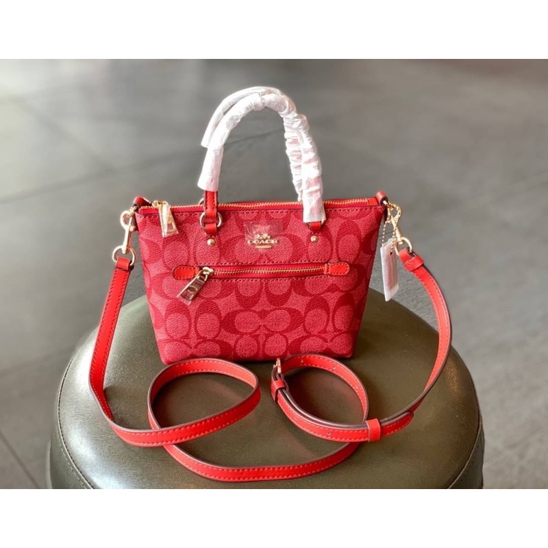 กระเป๋า COACH MINI GALLERY TOTE สีน้ำตาล - guapa88 - ThaiPick